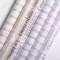 China Customized Tissue Wrapping Paper With Printed Bouquet For Clothing Gift Packaging for sale