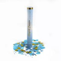China Gender Revel Party Shining Paper Popper Confetti Cannon Hot Foil Stamping Label for sale