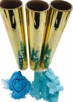 China Blue Pink Party Confetti Popper Baby Shower Confetti Shooter For Gender Reveal for sale