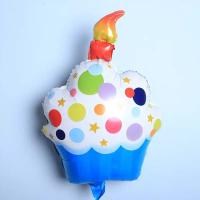 China Wholesal new style birthday cake gifts shape helium foil mylar balloons for happy birthday baby girl party decoration for sale