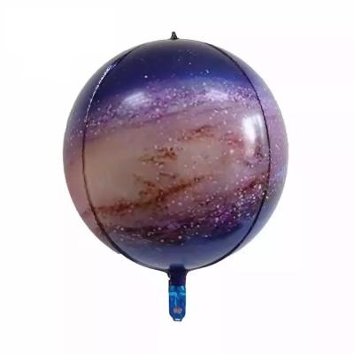 China Wedding Birthday Round Aluminum Foil Balloons Helium Inflatable 4D Earth Series 22inch for sale