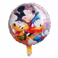 China Cartoon Character Round Star Heart Minnie Mickey Kids Inflatable Foil Balloon 18 Inch for sale