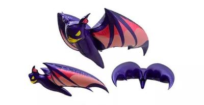 China 4D Bat Cartoon Halloween Foil Balloons Aluminum Stuffing for Party Decoration for sale