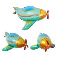 China 3D Self Sealing Aluminium Foil Cartoon Airplane Balloons Custom Printing for Party for sale