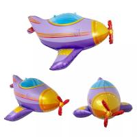 China 3D Self Sealing Aluminium Foil Cartoon Airplane Balloons Custom Printing for Party for sale