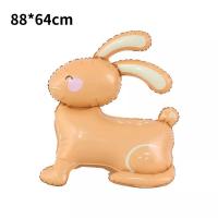 China 3D Easter Bunny Rabbit Foil Balloons for Party Decoration Kids Gift Baby Shower for sale