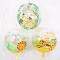 China Jungle Animals Dinosaur Printed Helium PVC Balloons Toy Birthday Party Decoration for sale