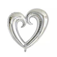 China 18 Inch Heart Shaped Aluminium Foil Helium Balloons for Birthday Wedding Party for sale