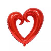 China 18 Inch Heart Shaped Aluminium Foil Helium Balloons for Birthday Wedding Party for sale