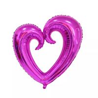 China 18 Inch Heart Shaped Aluminium Foil Helium Balloons for Birthday Wedding Party for sale