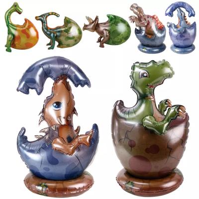 China Big Size Self Standing Dinosaur Eggs Shaped Balloons Party Decorations Durable China for sale