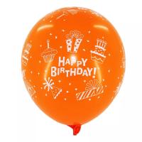 China Round Shape Happy Birthday Party Latex Balloons 12inch for sale
