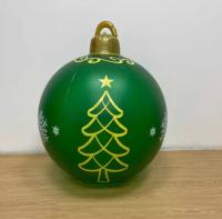China Outdoor Decoration Christmas Inflatable Ball Led Luminous Balloon For Courtyard for sale