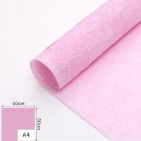 China Florist Crepe Paper Art Wrapping Paper Sheets hand-made Art Gift Wrapping paper 58cm X 58cm for sale