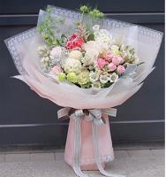 China Florist Supplies Paper Lace Print Plastic Printing Gift Paper Anti Curl for sale