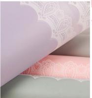 China Florist Supplies Paper Lace Print Plastic Printing Gift Paper Anti Curl for sale