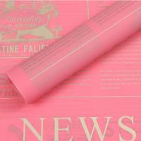 China Vintage Newspaper Waterproof Flower Wrapping Paper For Bouquet Florist for sale