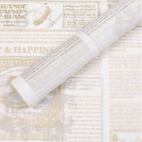 China Vintage Newspaper Waterproof Flower Wrapping Paper For Bouquet Florist for sale