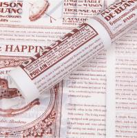 China Vintage Newspaper Waterproof Flower Wrapping Paper For Bouquet Florist for sale