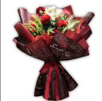 China Letter Design Florist Wrapping Paper 58x58 for Gift Packaging for sale