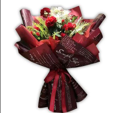 China Letter Design Florist Wrapping Paper 58x58 for Gift Packaging for sale