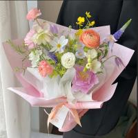 China Pink Lower Bouquet Florist Wrapping Paper Waterproof Flower Wrapping Paper for sale