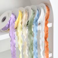 China 4cm Width Cake Packaging Gift Ribbon For Flowers Floral Decoration for sale