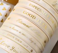 China Gold Plated Blessing Flower Gift Wrap Ribbon for Wedding Confession Proposal for sale