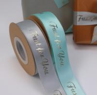 China Printing Bouquet Flower Polyester Grosgrain Ribbon Cake Handmade DIY Satin Ribbon for sale