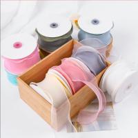 China Simple Bilateral Gauze Gifts Wrapping Flower Fishtail Organza Ribbon for sale