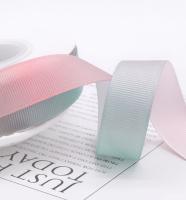 China Gilding Laser Bronzing Ribbed Ribbon Printed Webbing Polyester Woven Tapes for sale
