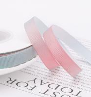 China Gilding Laser Bronzing Ribbed Ribbon Printed Webbing Polyester Woven Tapes for sale