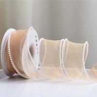 China DIY Accessories Organza Gift Wrap Ribbon For Flower Decoration for sale