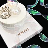 China Bouquets Cake Boxes Mesh Flowers Gifts Ribbons Illusion Fish Tail Ribbons 3cm for sale