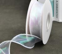 China Bouquets Cake Boxes Mesh Flowers Gifts Ribbons Illusion Fish Tail Ribbons 3cm for sale