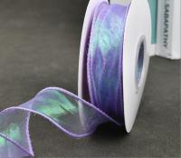 China Bouquets Cake Boxes Mesh Flowers Gifts Ribbons Illusion Fish Tail Ribbons 3cm for sale