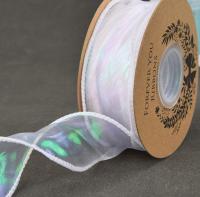 China Colorful Fishtail Gauze Ribbon Cake Flower Packaging DIY Floral Paper Ribbon for sale