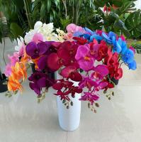China Natural Real Touch Latex Moth Orchid Decorative Artificial Flower Butterfly Orchid for sale