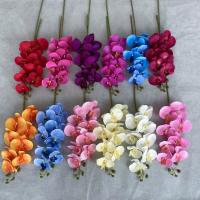 China Natural Real Touch Latex Moth Orchid Decorative Artificial Flower Butterfly Orchid for sale