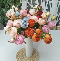China Artificial Queen Rose Spray Bouquet Bunches For Home Decorations for sale