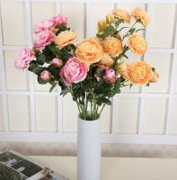 China Decorative Artificial Flower Bouquet Peony Flowers For Home Wedding for sale