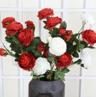 China Decorative Artificial Flower Bouquet Peony Flowers For Home Wedding for sale