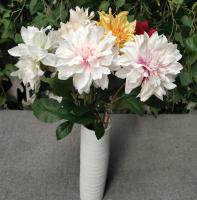 China European Style 3 Heads Dahlia Artificial Flower For Home Party Wedding Silk Flower for sale