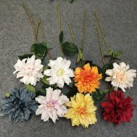 China European Style 3 Heads Dahlia Artificial Flower For Home Party Wedding Silk Flower for sale
