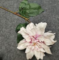 China European Style 3 Heads Dahlia Artificial Flower For Home Party Wedding Silk Flower for sale