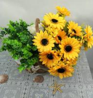 China Decorative Plastic Sunflower Artificial Decoration Sunflower for sale