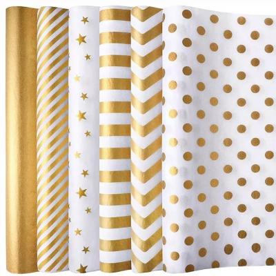 China Customized Glitter Gift Wrapping Paper Recyclable OEM / ODM for sale