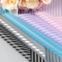 China Plastic flower wrapping Film-HPW08 paper packing printed   transparant strips for sale