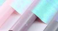 China Wholesale 100% Waterproof Iridescent Flower Bouquet Wrapping Paper for sale