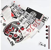 China Creative Playing Card Flower Wrappers Plastic Paper for sale